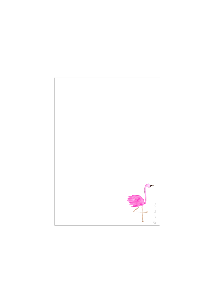 Flamingo Notepad – Island Haus Co.