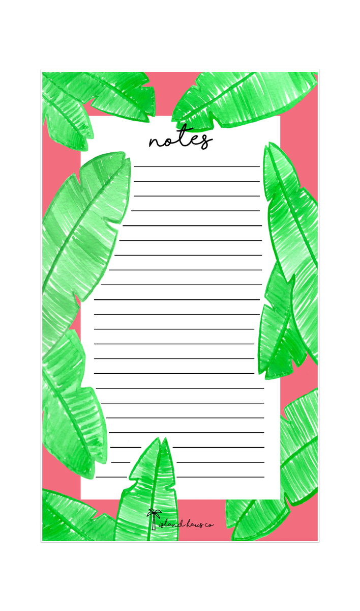 Tropical Palms Notepad – Island Haus Co.